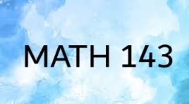 MATH 143 3M (Grow - Fall 2025) | Albion College